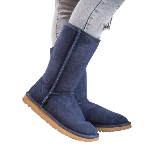 UGG | Shoes | Ugg Classic Tall Suede Sheepskin Shearling Lined Boots In ...